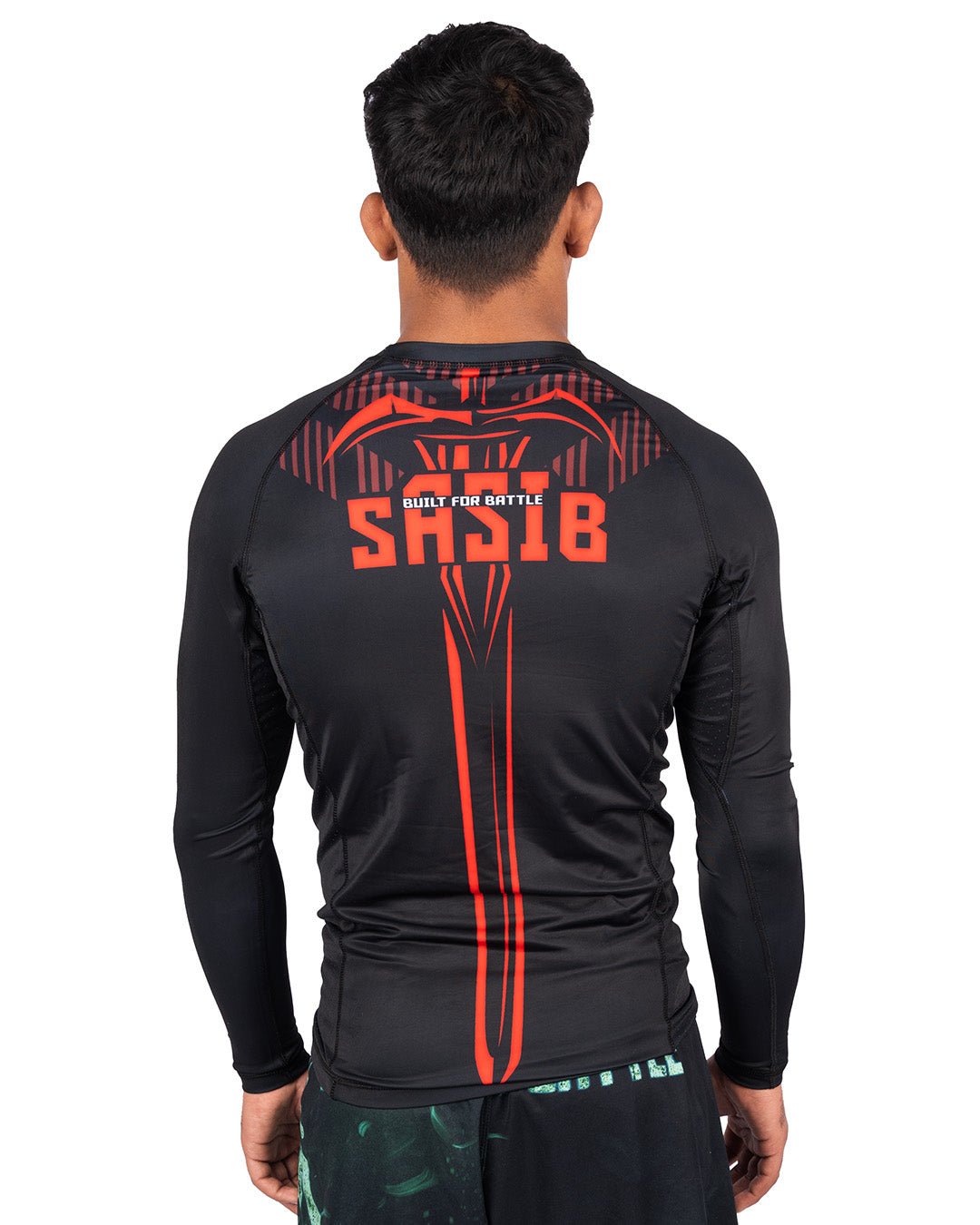 SASIB Crimson Shield Rashguard - Full Sleeves Red