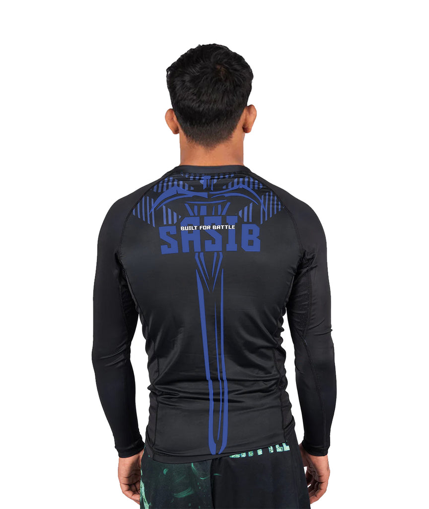 SASIB Sapphire Shield Rashguard Compression - Full Sleeves Blue