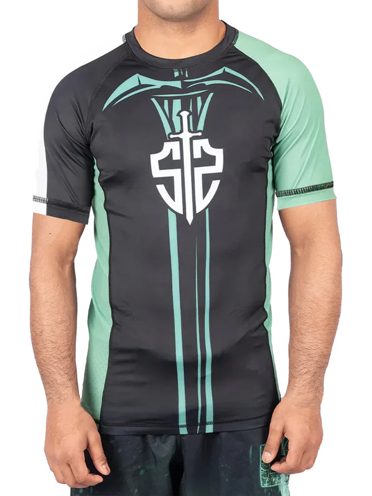 SASIB Forest Sword Rashguard - Half Sleeves Green